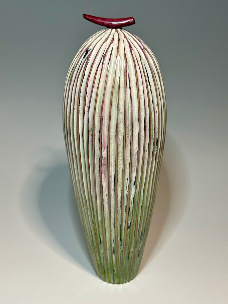 "VIOLACEOUS" Mixed Media Wood Sculpture – Lucy Clark Gallery and Studio